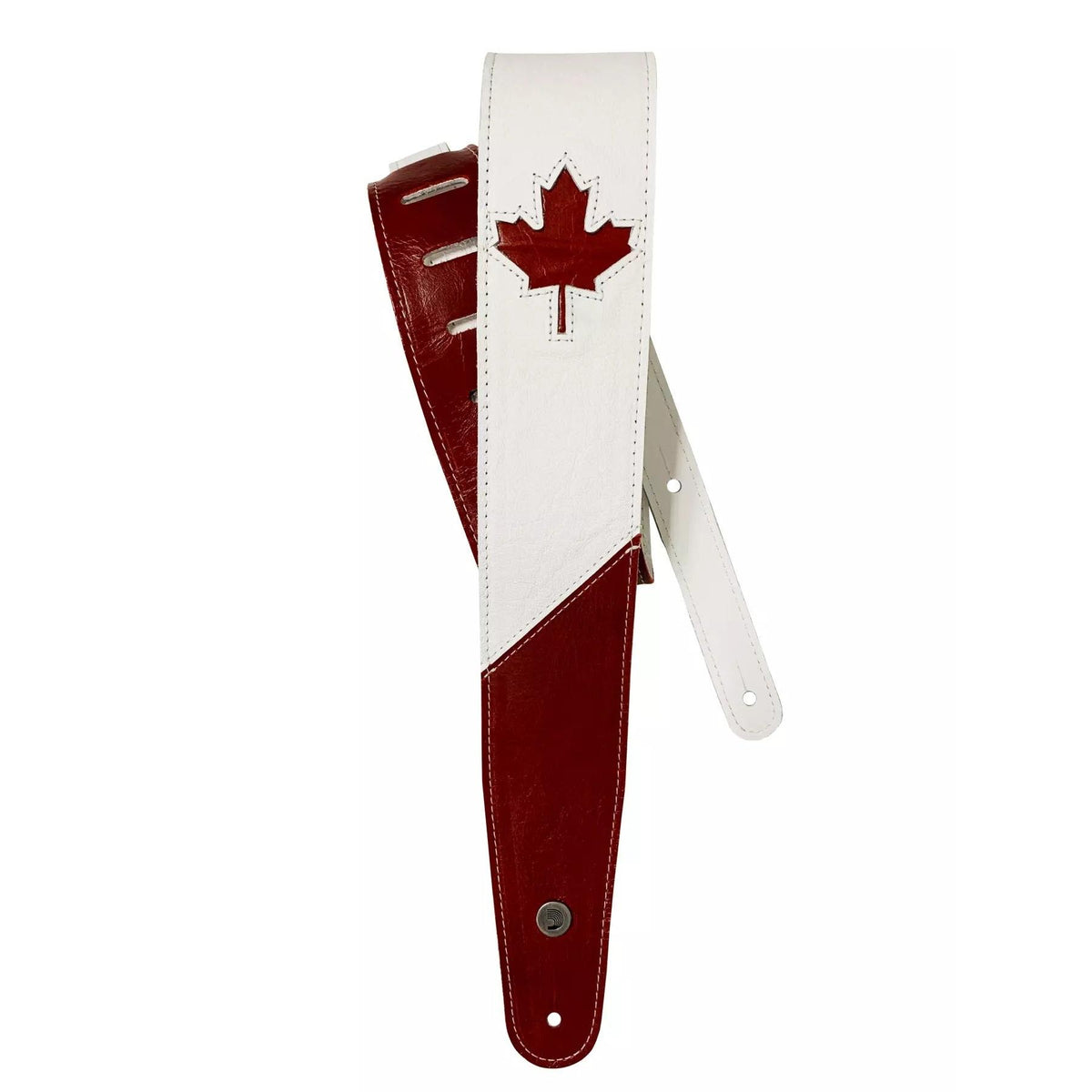 D'Addario 2" Garment Leather Guitar Strap-Canadian Leaf – Music World ...