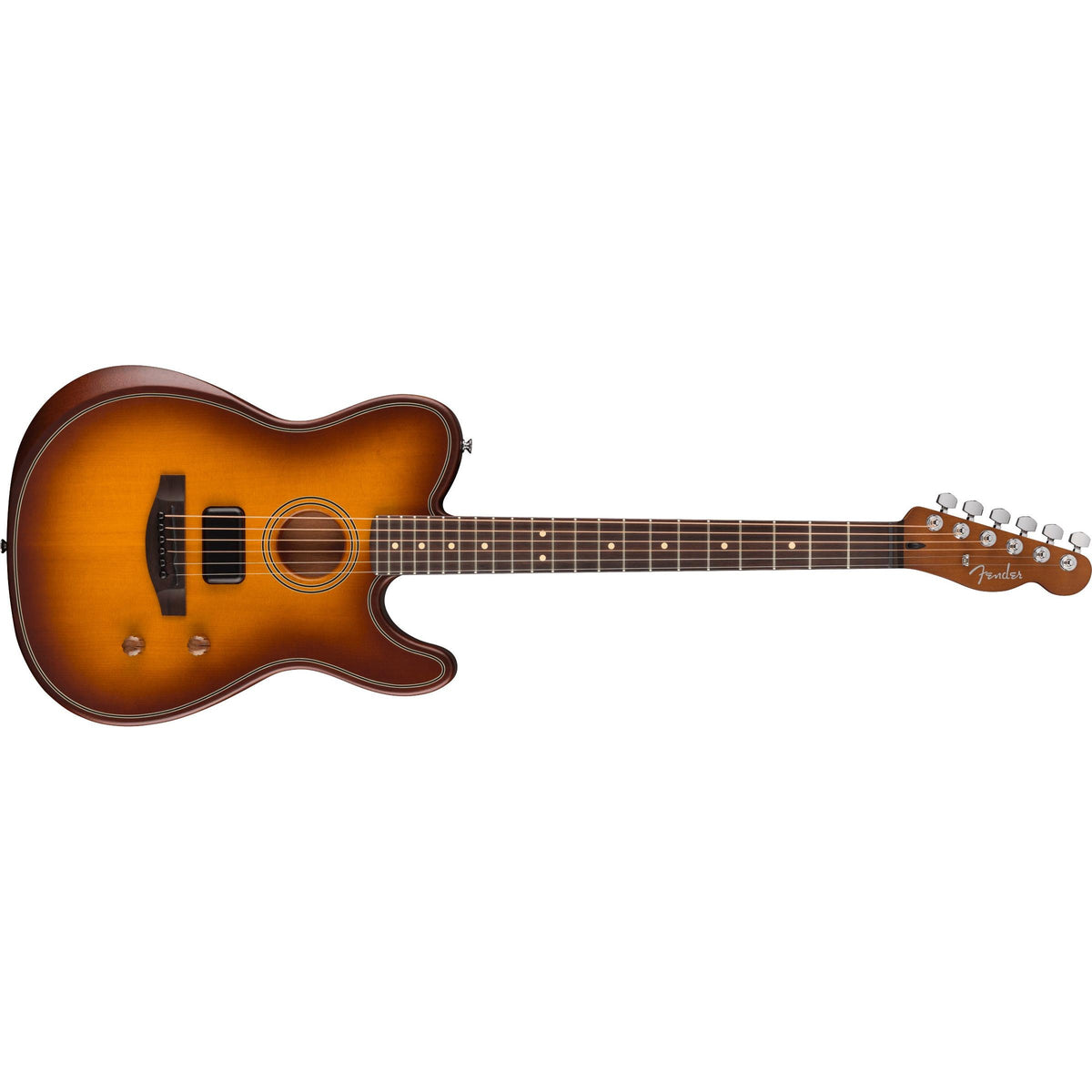 Fender Acoustasonic Standard Telecaster Guitar-Honeyburst – Music World ...