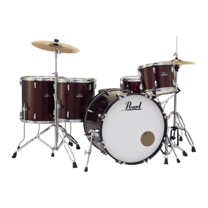 Pearl RS525WFCC91 Roadshow 5-Piece Drum Set with Hardware,Throne,Cymba ...